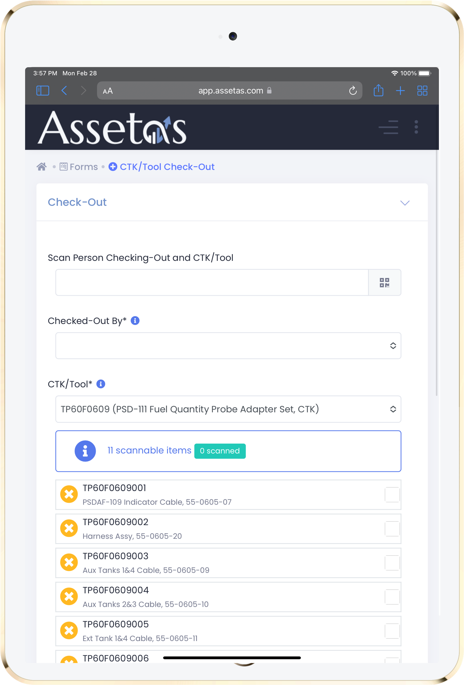 Asset Tracking - Assetas