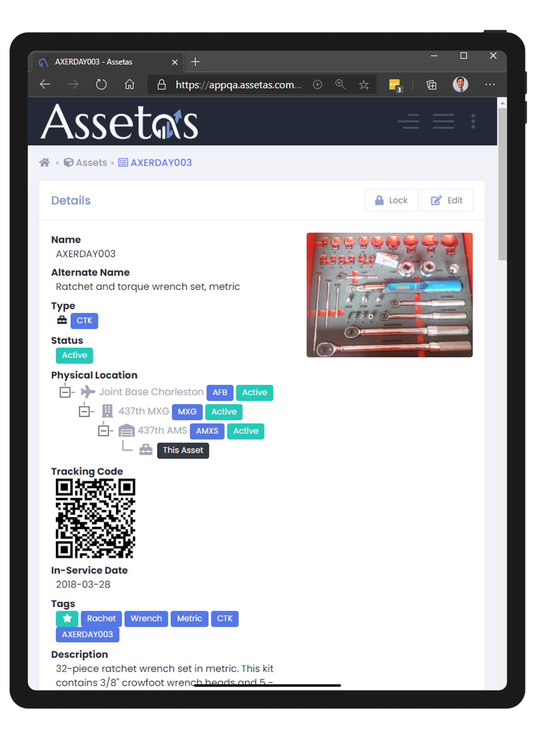 Asset Tracking - Assetas