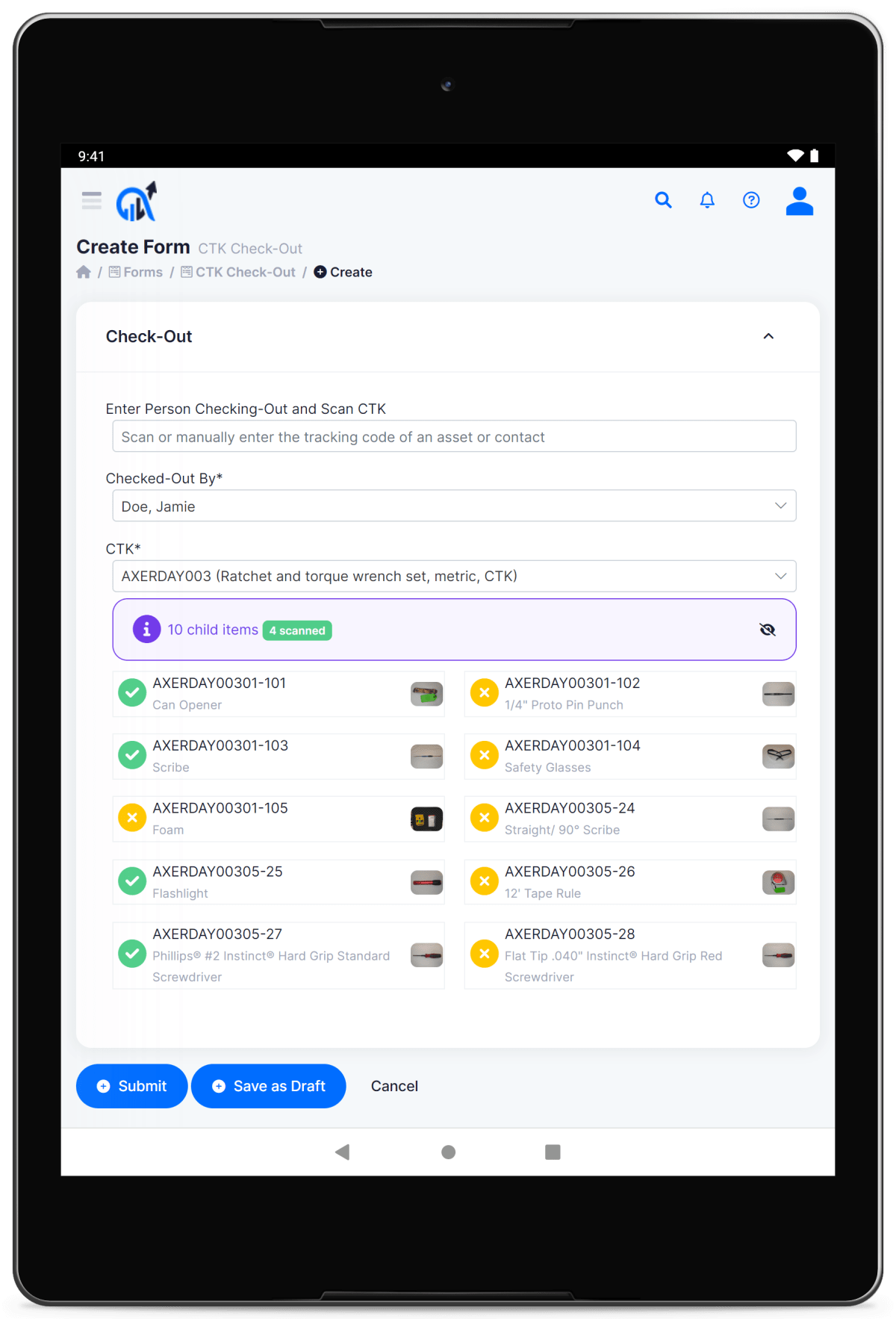 Asset Tracking - Assetas