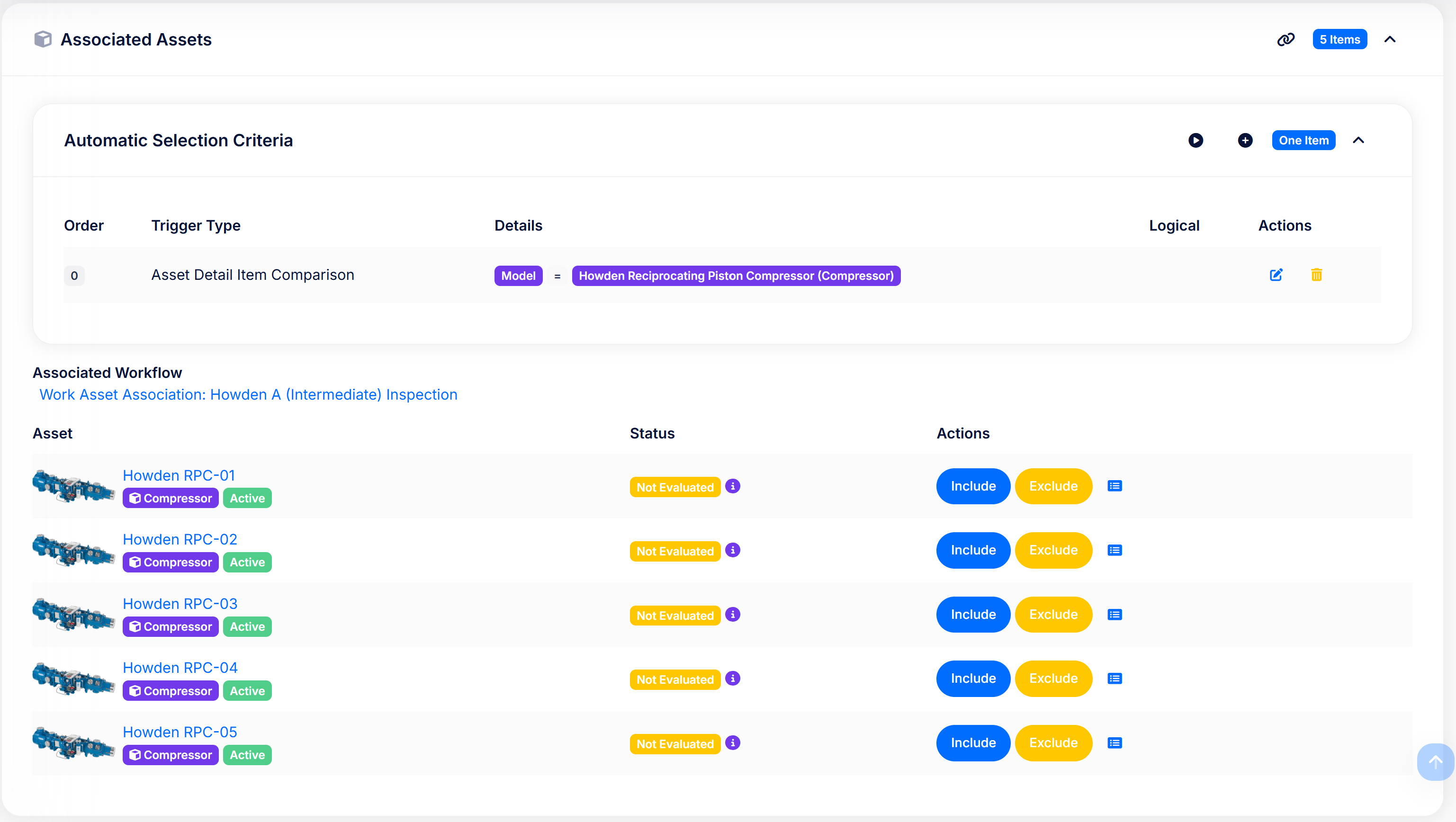 Workflows - Assetas